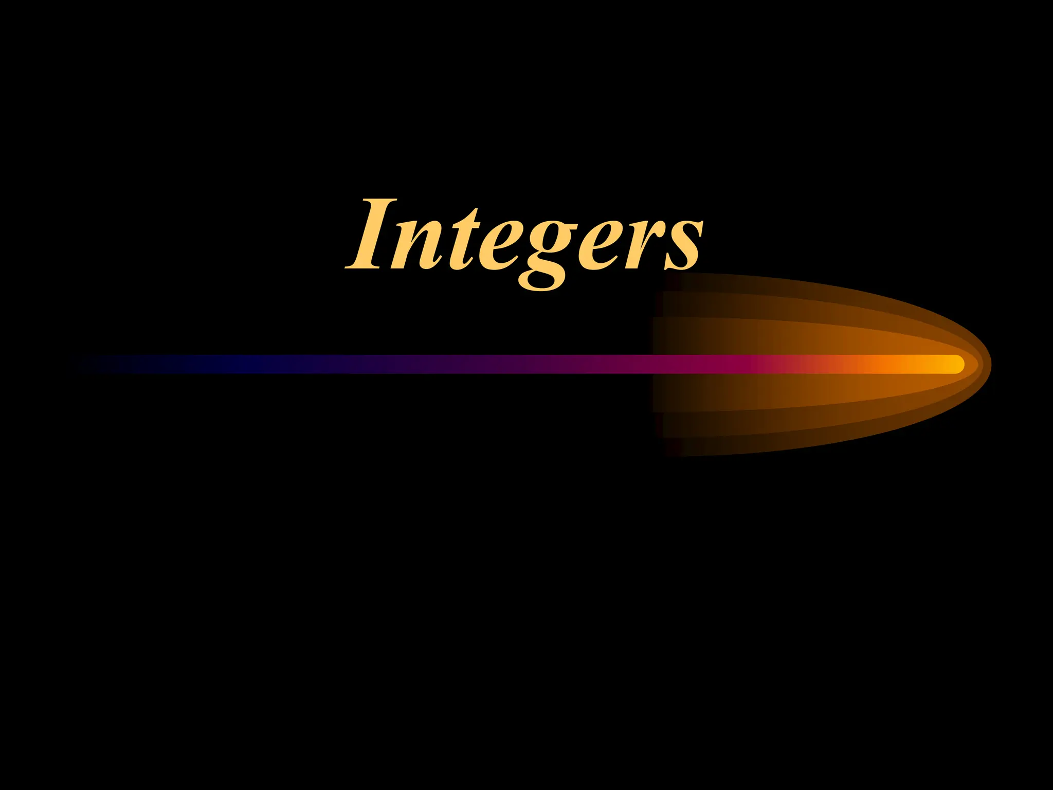 integer ppt of math ,power point present | PPT