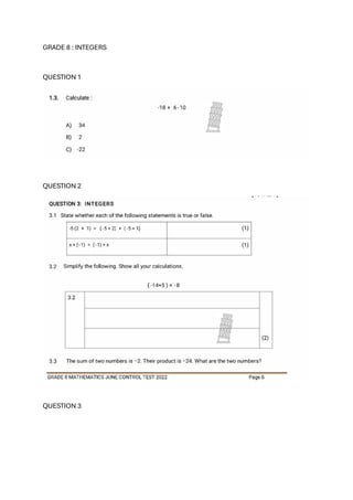 INTEGERS GRADE 8 MATHS QUESTONS FOR PRACTICE.pdf