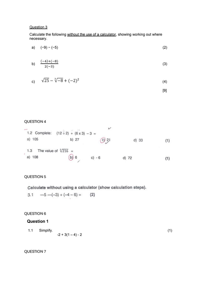 INTEGERS GRADE 8 MATHS QUESTONS FOR PRACTICE.pdf