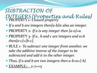 Integers | PPT