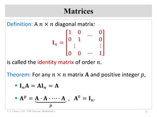 Integers and matrices (slides) | PPT