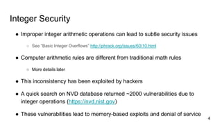Integer security analysis using smt solver | PPT