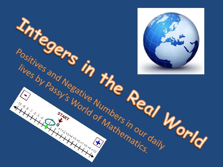 Integers In The Real World Integers In The Real World