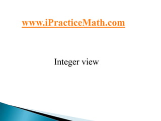 INTEGERS | PPT