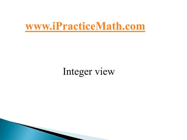 INTEGERS | PPT