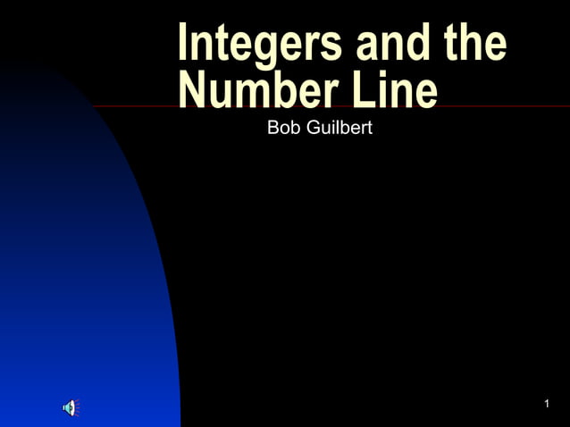 Integers numberline (1) | PPT