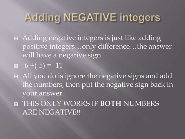 Integers powerpoint | PPT