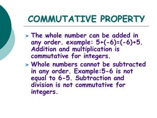 Integers | PPTX
