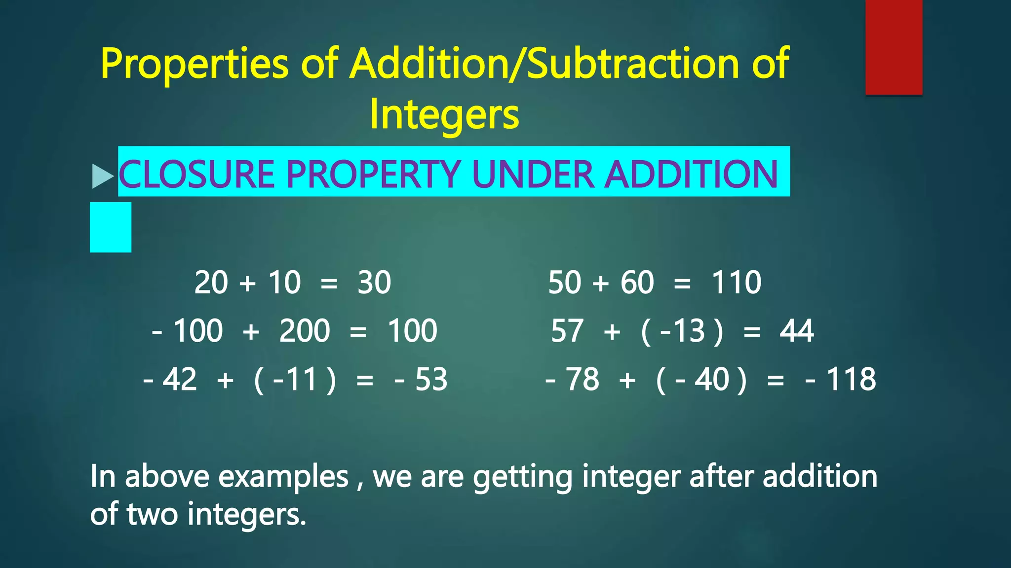 INTEGERS | PPTX