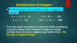 INTEGERS | PPTX