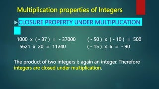 INTEGERS | PPTX