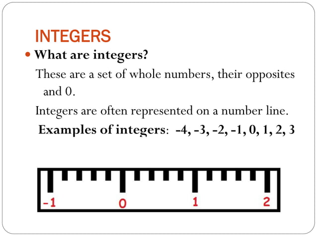 Mathematics for Grade 6: Integers | PPT