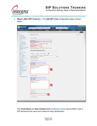 Integra sppt-elastix-asterisk-configuration | PDF