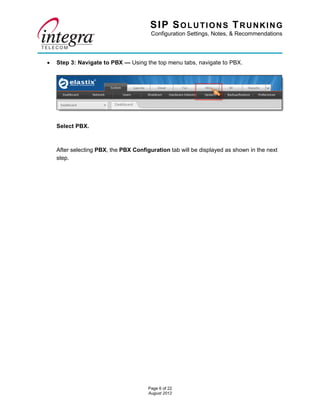 Integra sppt-elastix-asterisk-configuration | PDF