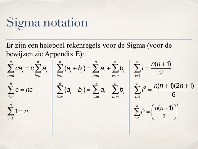 Integraalrekening 1 les 1