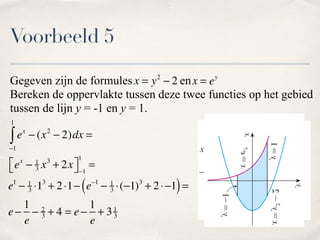 Integraalrekening 1 les 5 | PPT