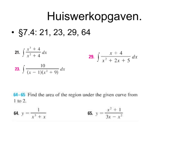Integraalrekening 2 les 5 dt gv alst | PPT