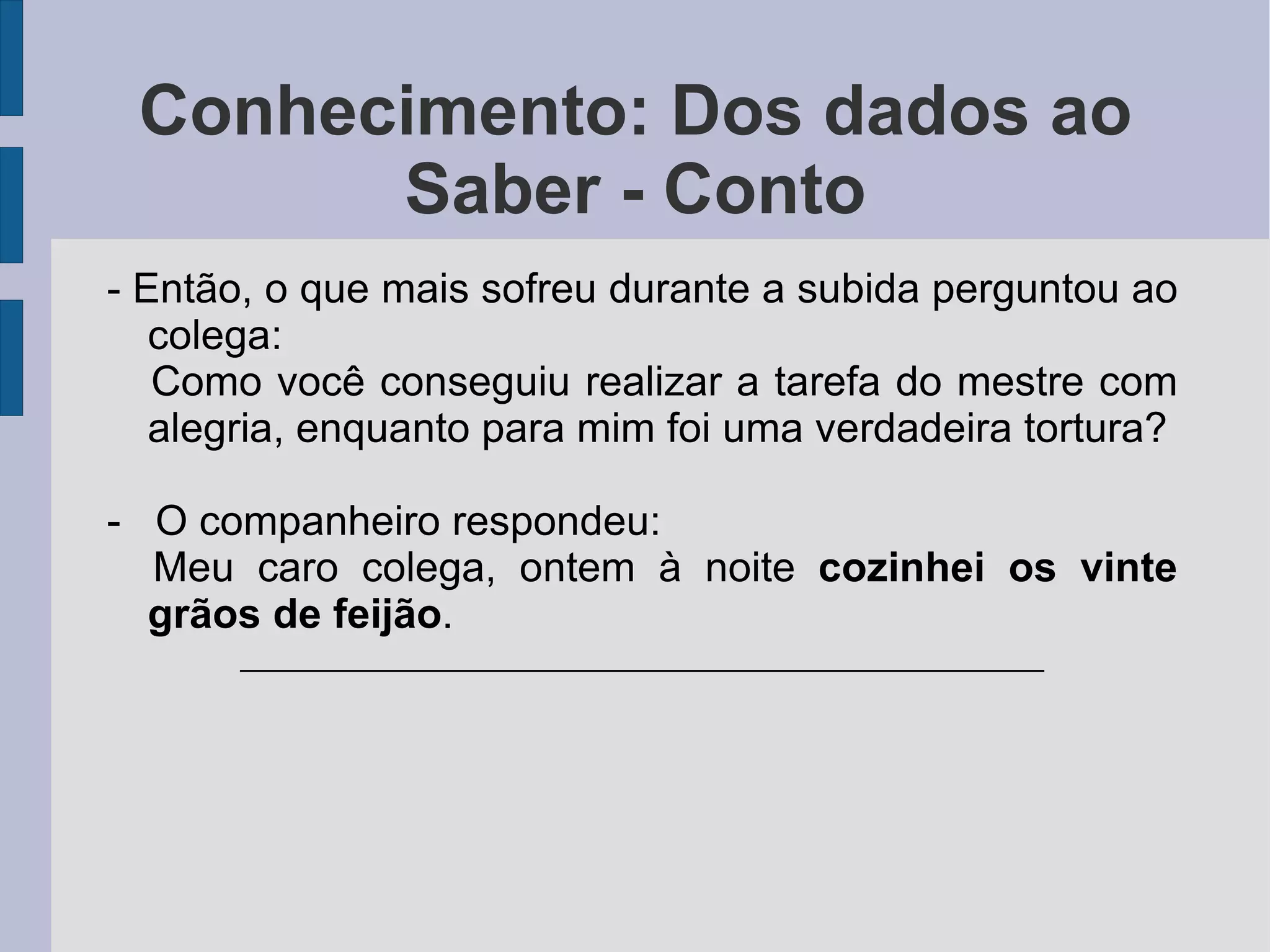 Integracao de Dados, Informacao, Conhecimento e Saber | ODP
