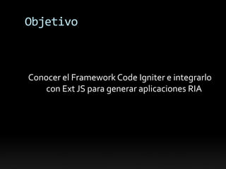 Taller de PHP + Code Igniter | PPT