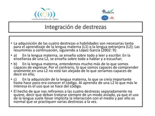 Integraciòn destrezas | PPTX