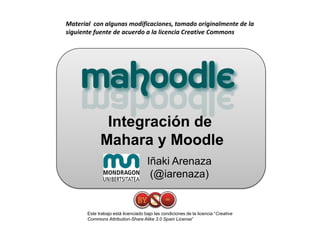 Integración Mahara Moodle | PPTX