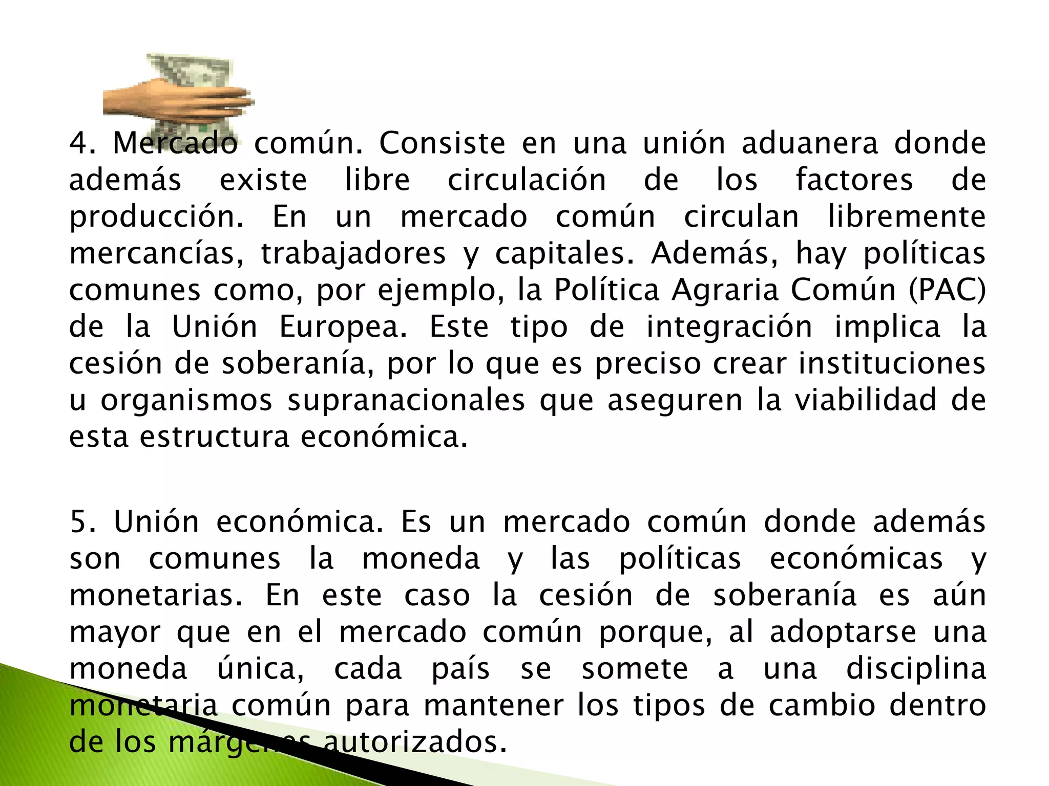 Integracion economica | PPTX | Economy | Business and Finance
