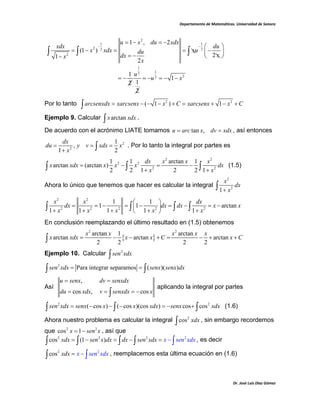 Integracion por partes | PDF