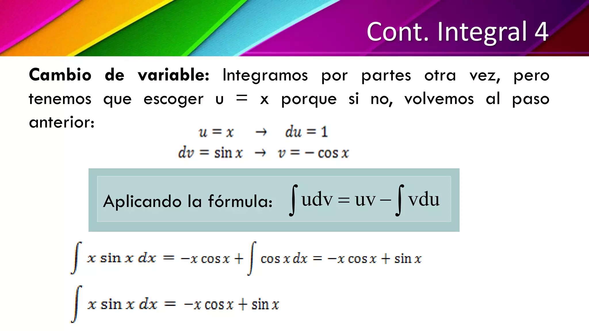 Método de Integración por partes | PPT