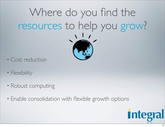 Integral Technology Group - A IBM Power systems demonstration | PPT