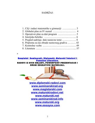 Integral metodika nastave i istorija matematike | DOC