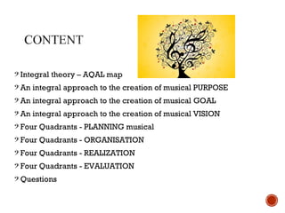 Integral approach to the creation of musical | PPT