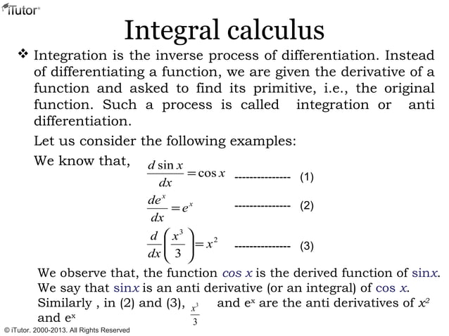 Integral Calculus | PPT
