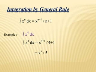 Integral Calculus Examples