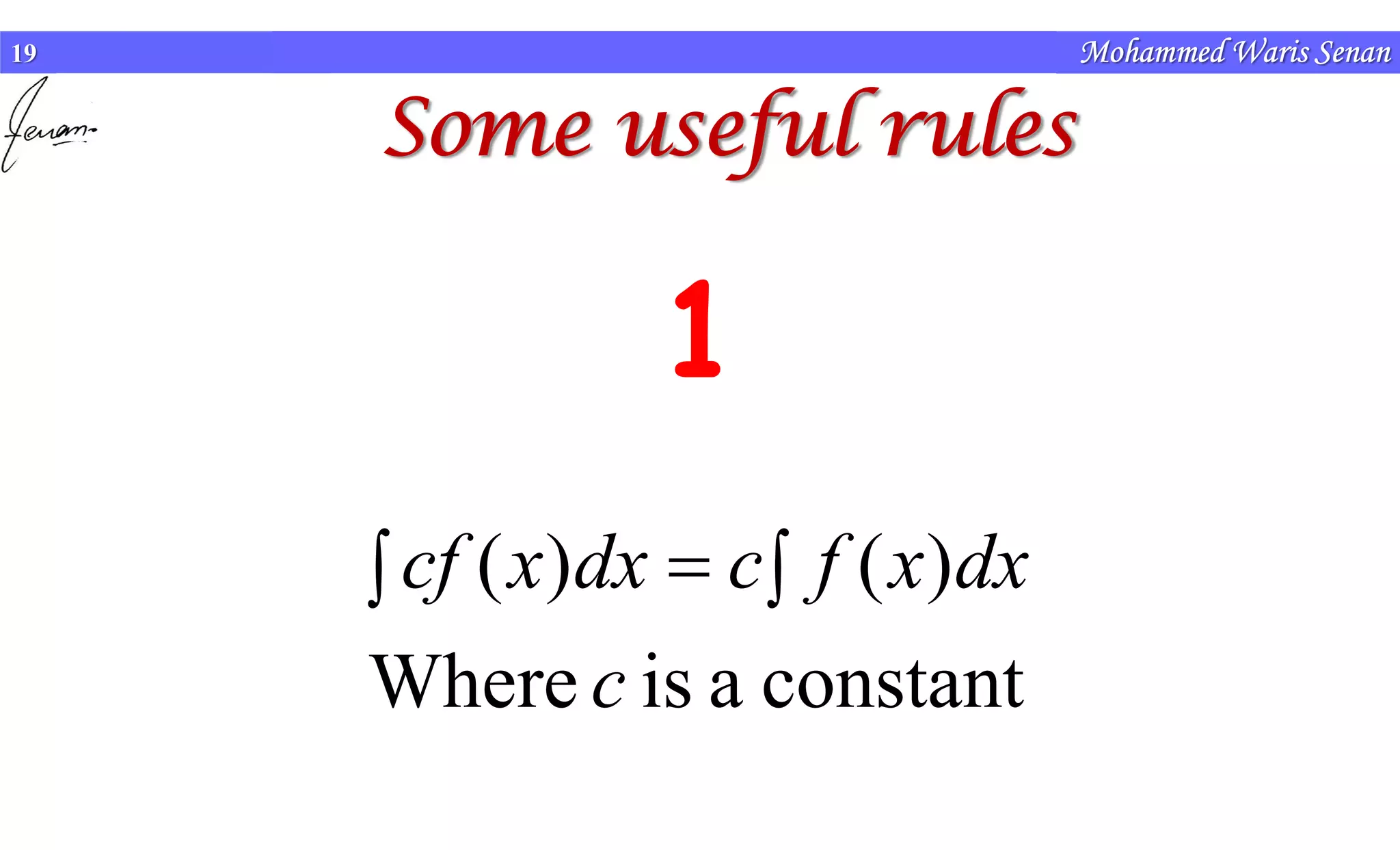 Introduction to Integral calculus | PDF
