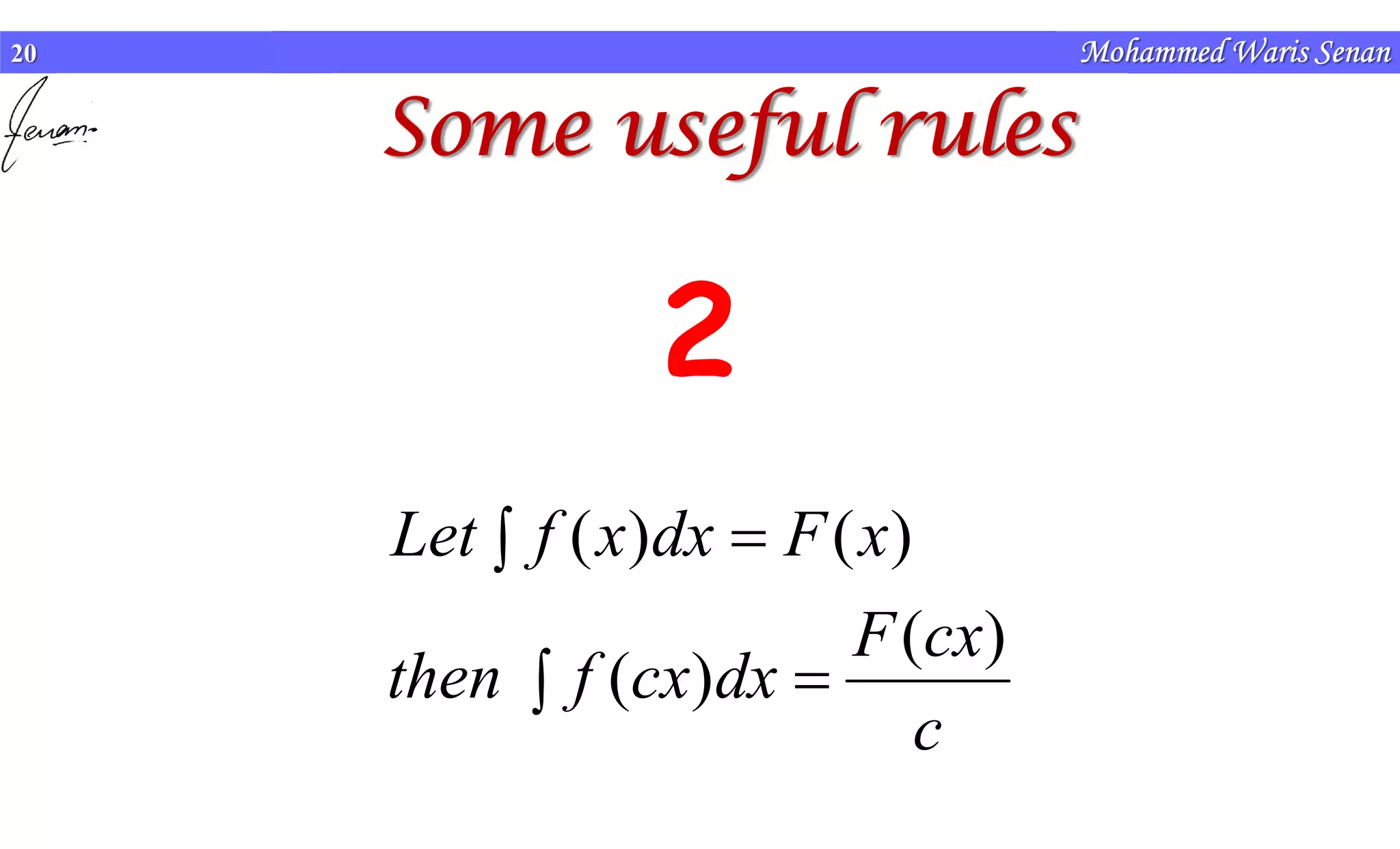 Introduction to Integral calculus | PDF