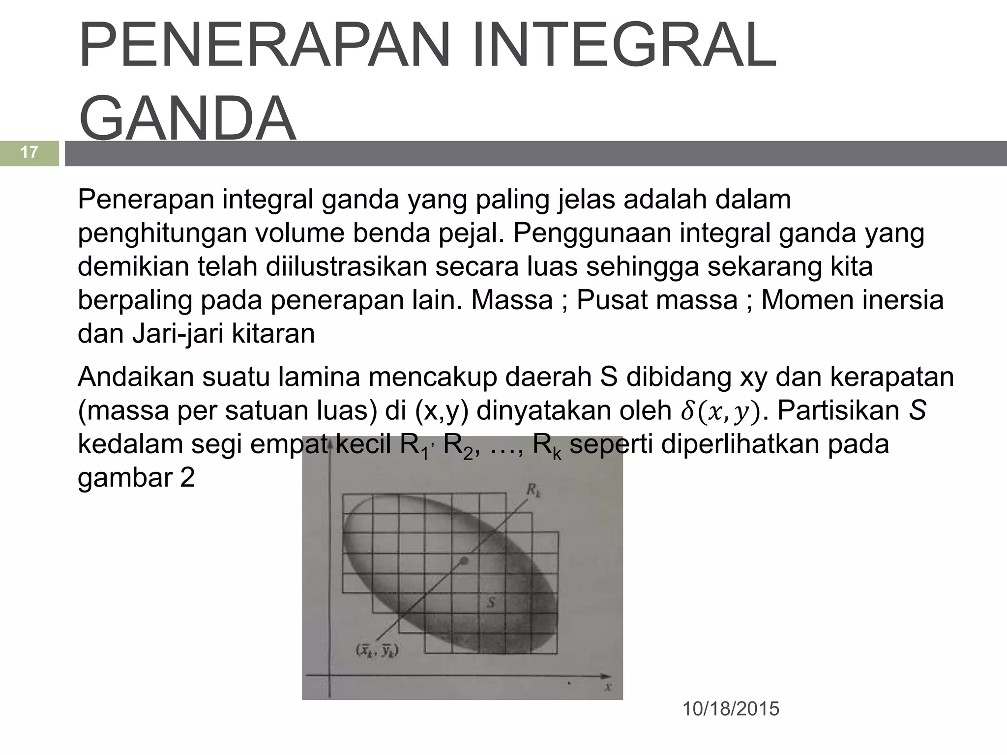 Integral dalam ruang dimensi n | PPTX
