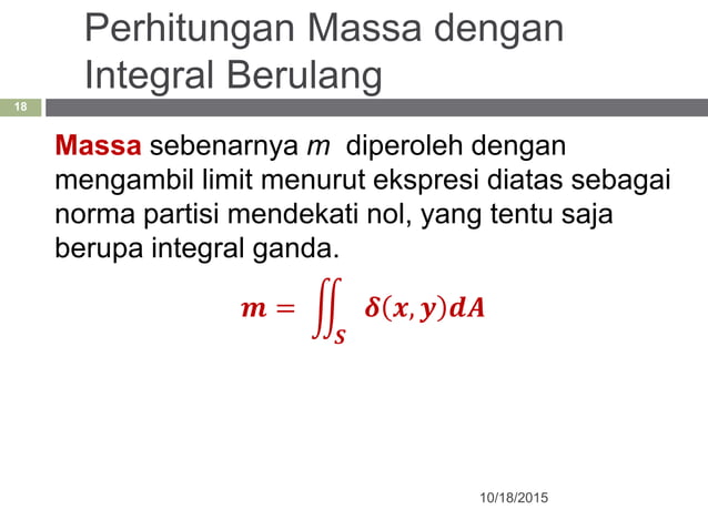 Integral dalam ruang dimensi n | PPTX