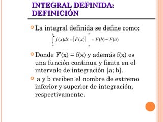 Integral definida | PPT