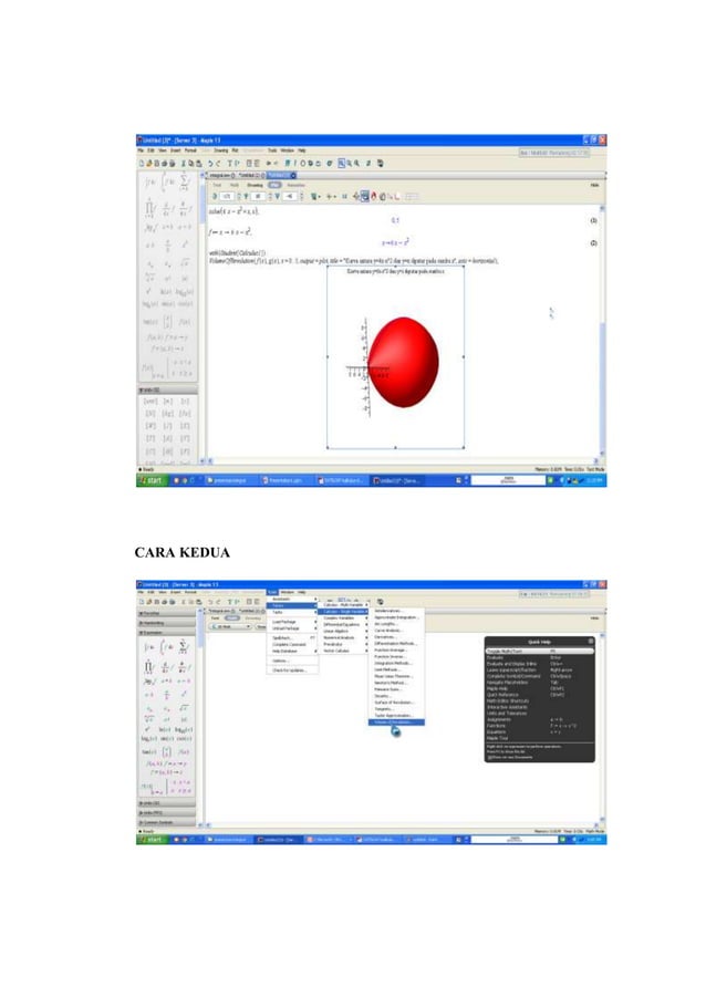 INTEGRAL menggunakan MAPLE | DOCX