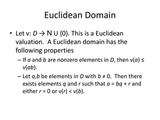 Integral Domains | PPTX