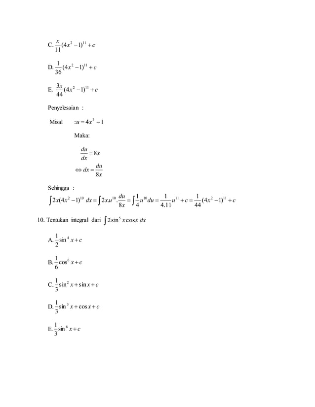 Integral easy | PDF