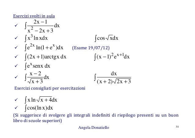 Integrale indefinito