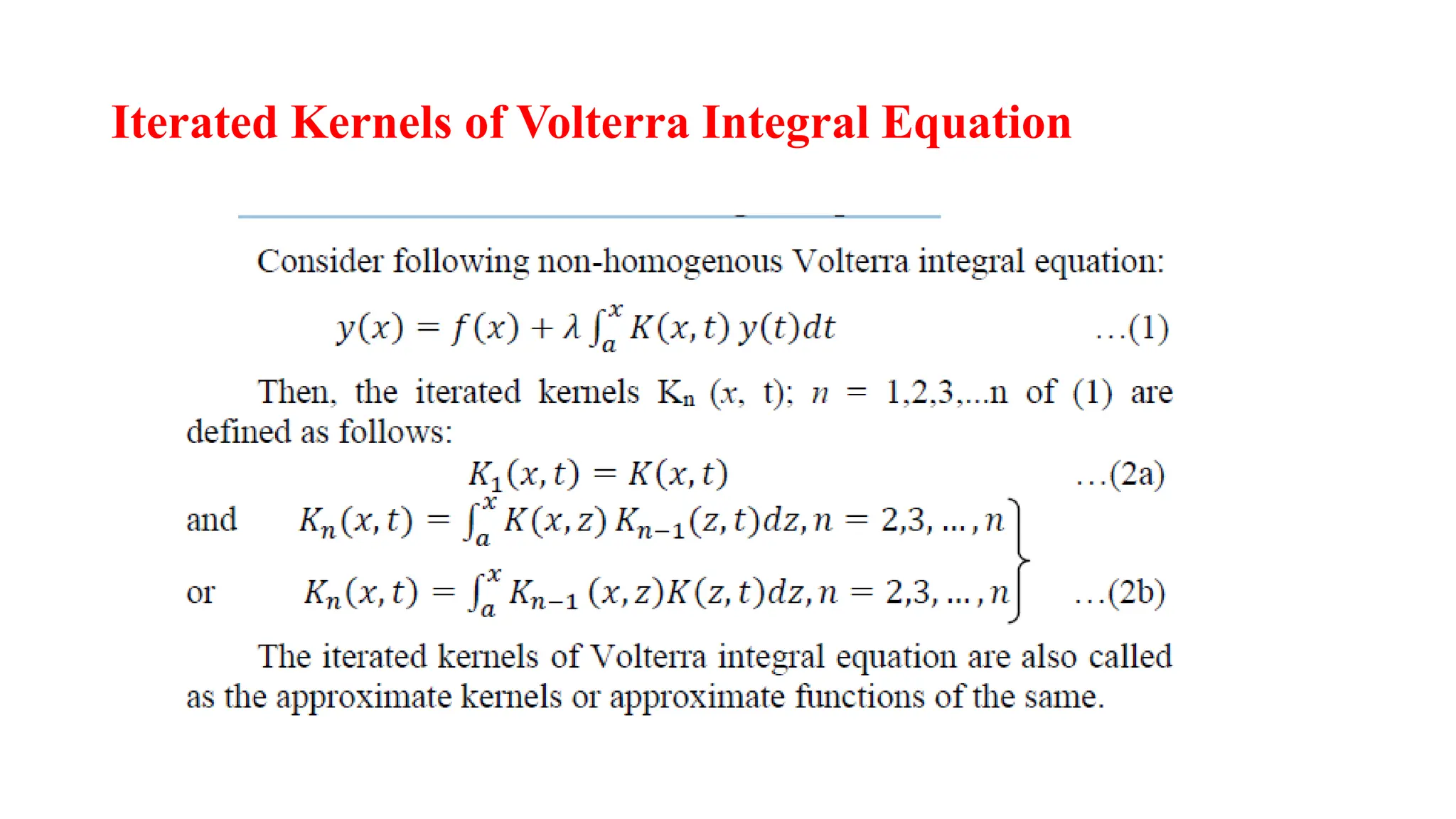 Integral Equations PPT Unit-III | PPTX