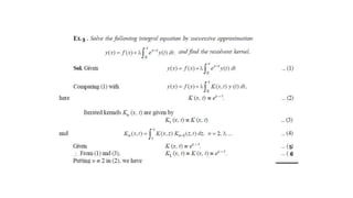 Integral Equations PPT Unit-III | PPTX