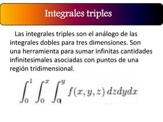 Integrales triples | PPTX