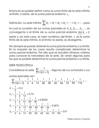 CÁLCULO INTEGRAL. CAPÍTULO 1. SUCESIONES Y SERIES | PDF