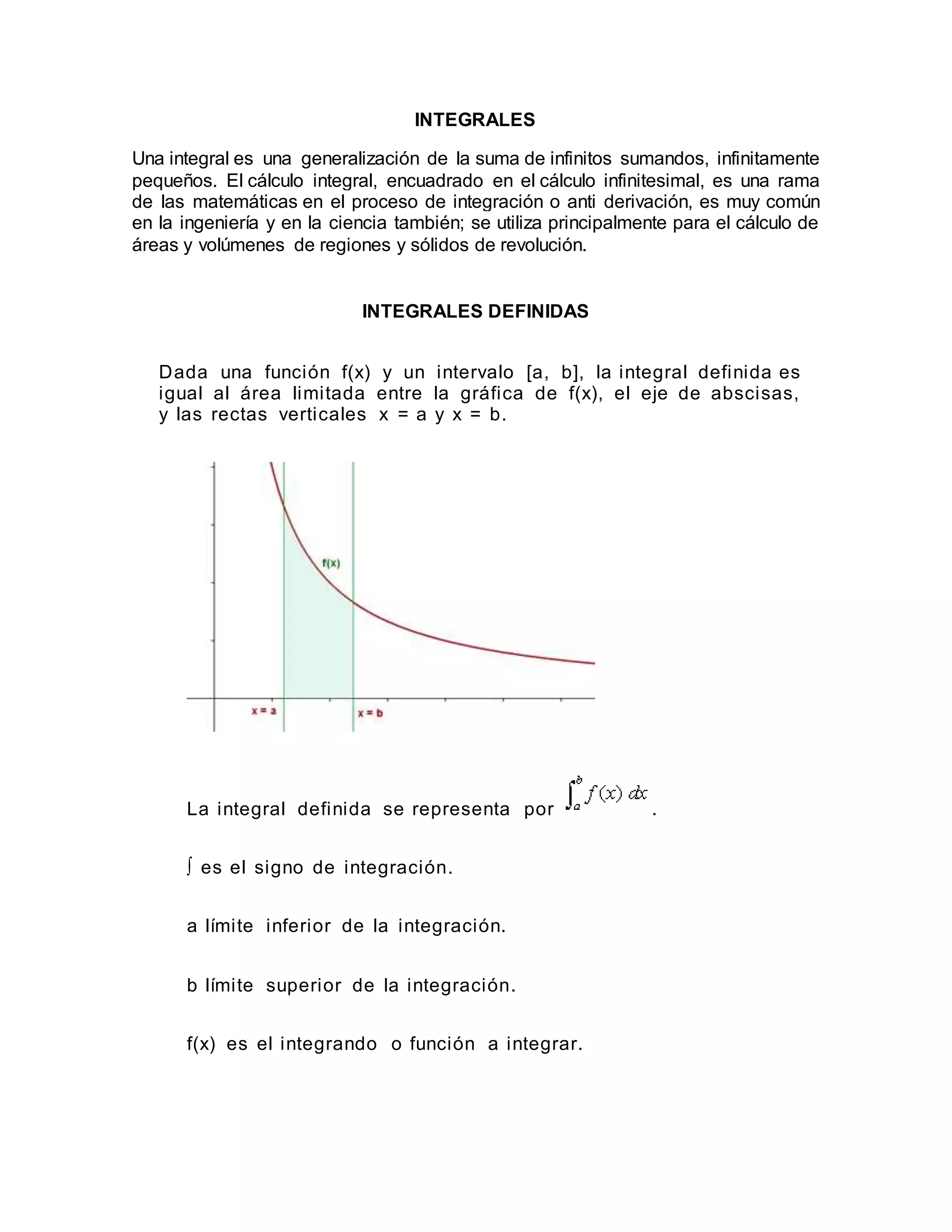 Integrales definidas | PDF