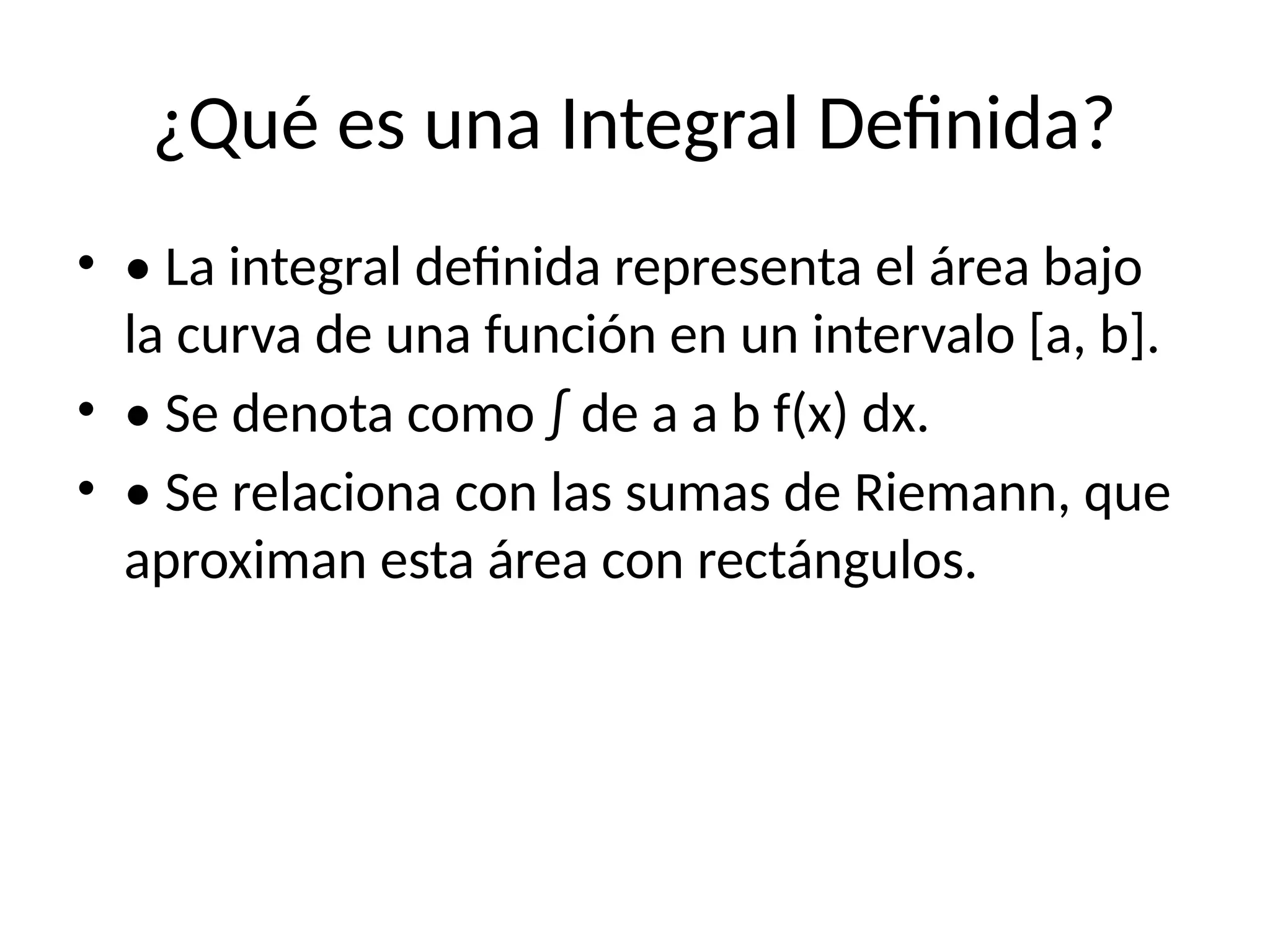 matemáticas explicación de integrales definidas | PPT