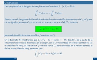 Integrales de línea para educación universitaria | PDF