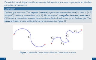 Integrales de línea para educación universitaria | PDF